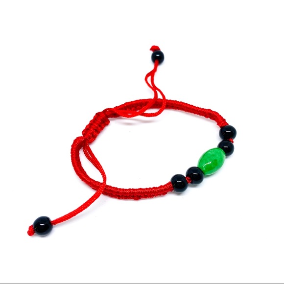 Jewelry | Natural Jade Lucky Red String Bracelet | Poshmark